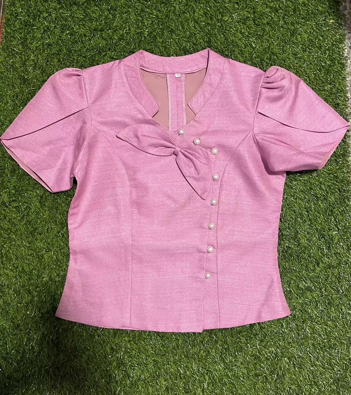 เสื้อไหมลาวแต่งโบว์ – DodiShop :: คัดสรรสินค้าราคาโปรพิเศษเพื่อคุณ