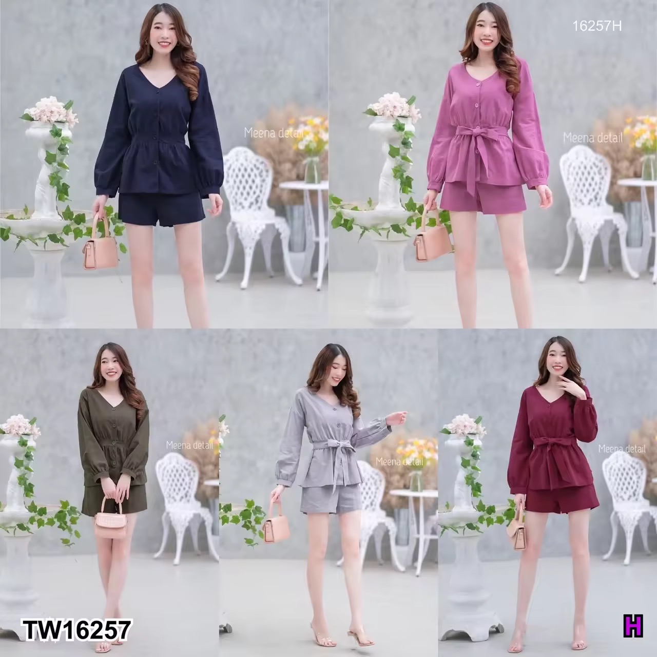 Set 2 ชิ้น เสื้อแขนยาว ปลายแขนจั้ม กางเกงขาสั้น – DodiShop :: คัดสรรสินค้าราคาโปรพิเศษเพื่อคุณ
